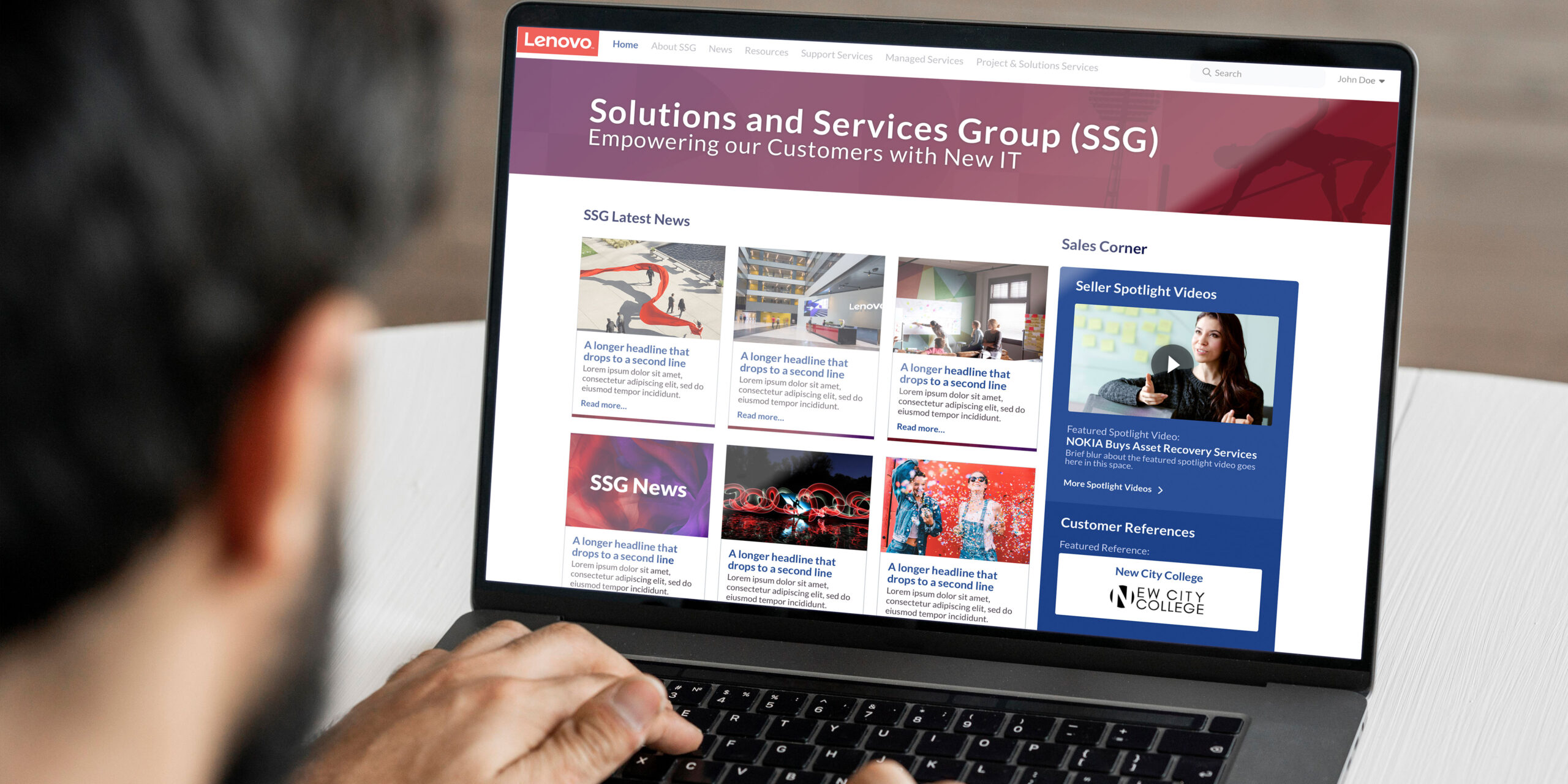 Lenovo – SSG Intranet - Marco Sebastian – San Diego Freelance User ...